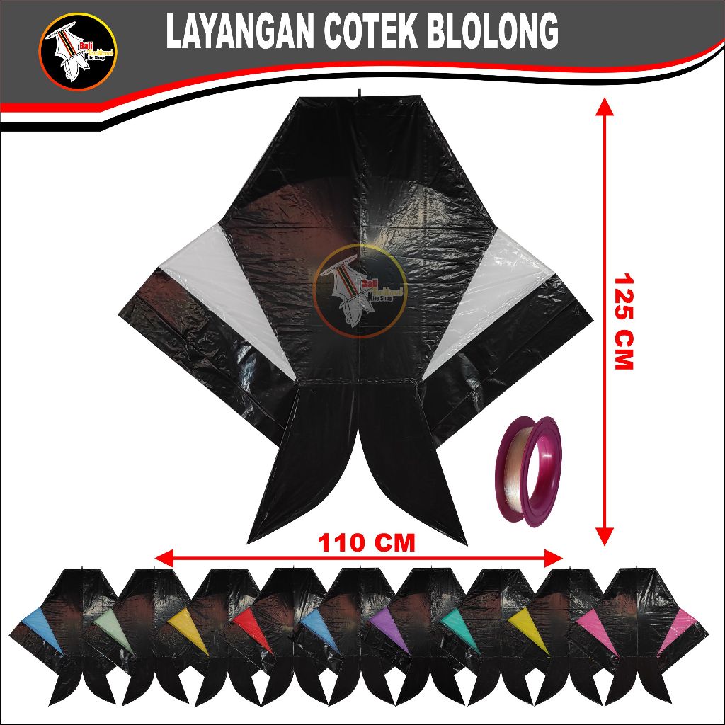 Jual layangan cotek blolong bongkar pasang lebar 110cm x tinggi 125cm ...