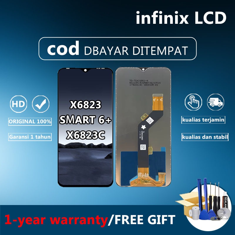 Jual {ORIGINAL} LCD Infinix x6823/smart 6+/6823c Fullset Touchscreen ...