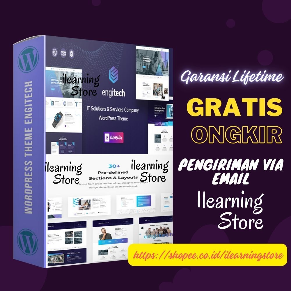 Jual [WT11] Wordpress Theme Pro Engitech IT Solutions & Services (GPL 100% & Lifetime Update ...