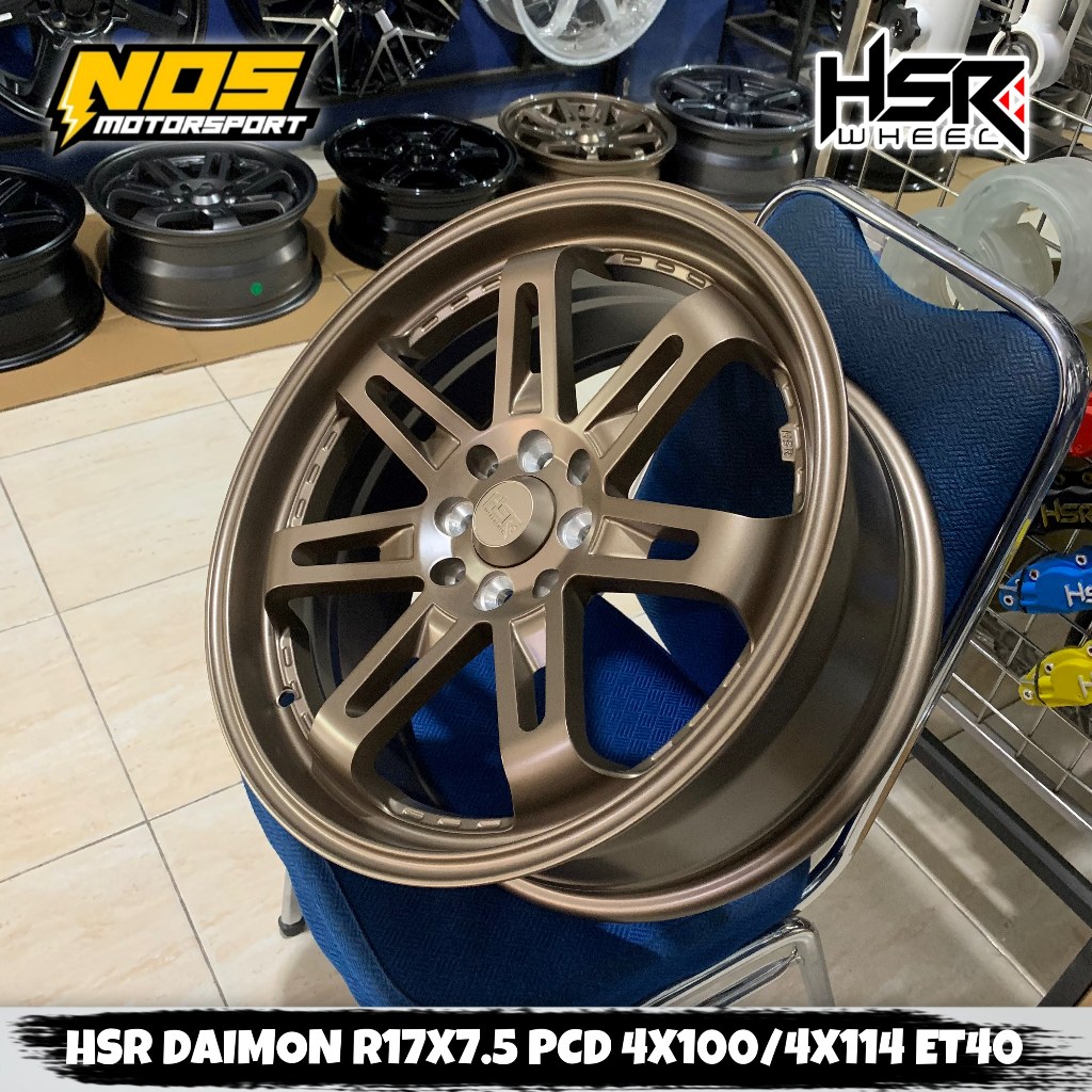 Jual VELG MOBIL R17 LEBAR 7.5 PCD 4X100/4X114 ET40 HSR DAIMON RING 17 JAZZ BRIO AVANZA LIVINA ...