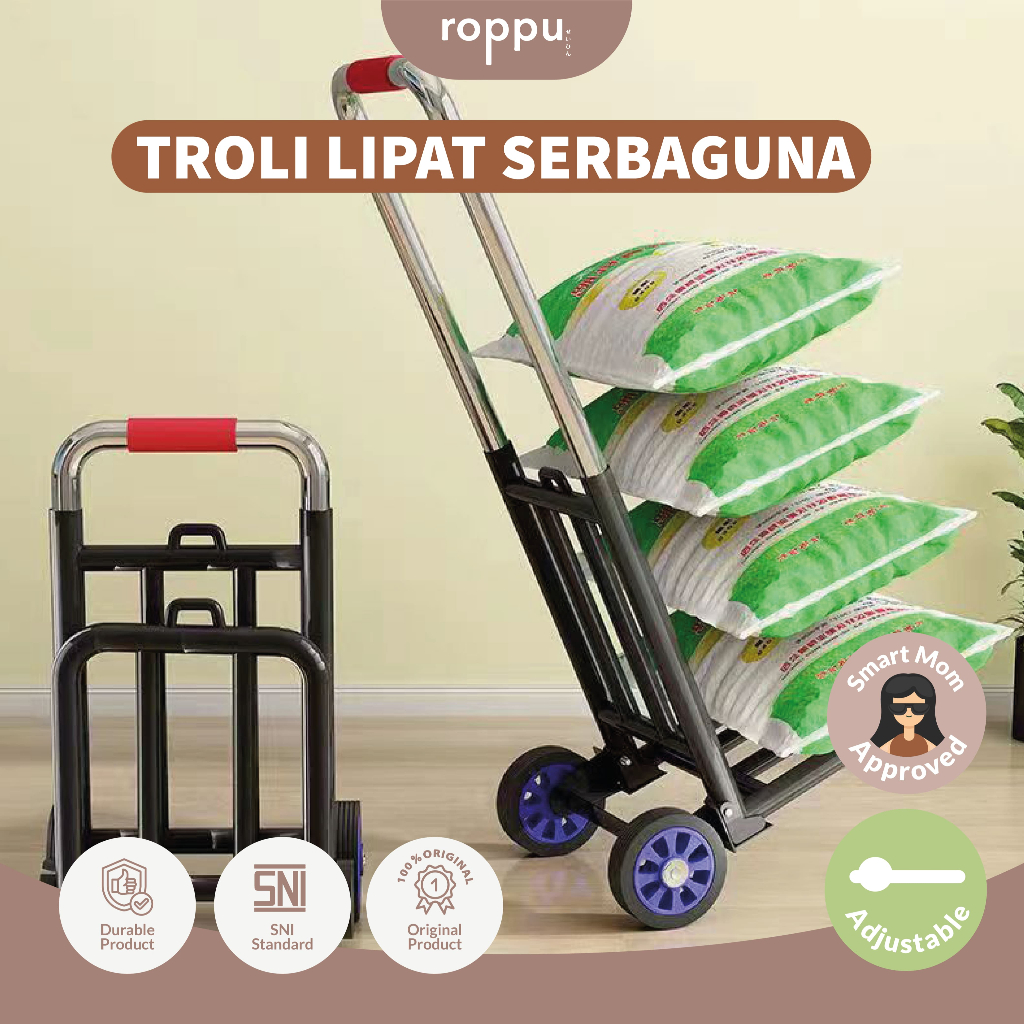 Jual ROPPU Troli Lipat Mini Serbaguna | Shopee Indonesia