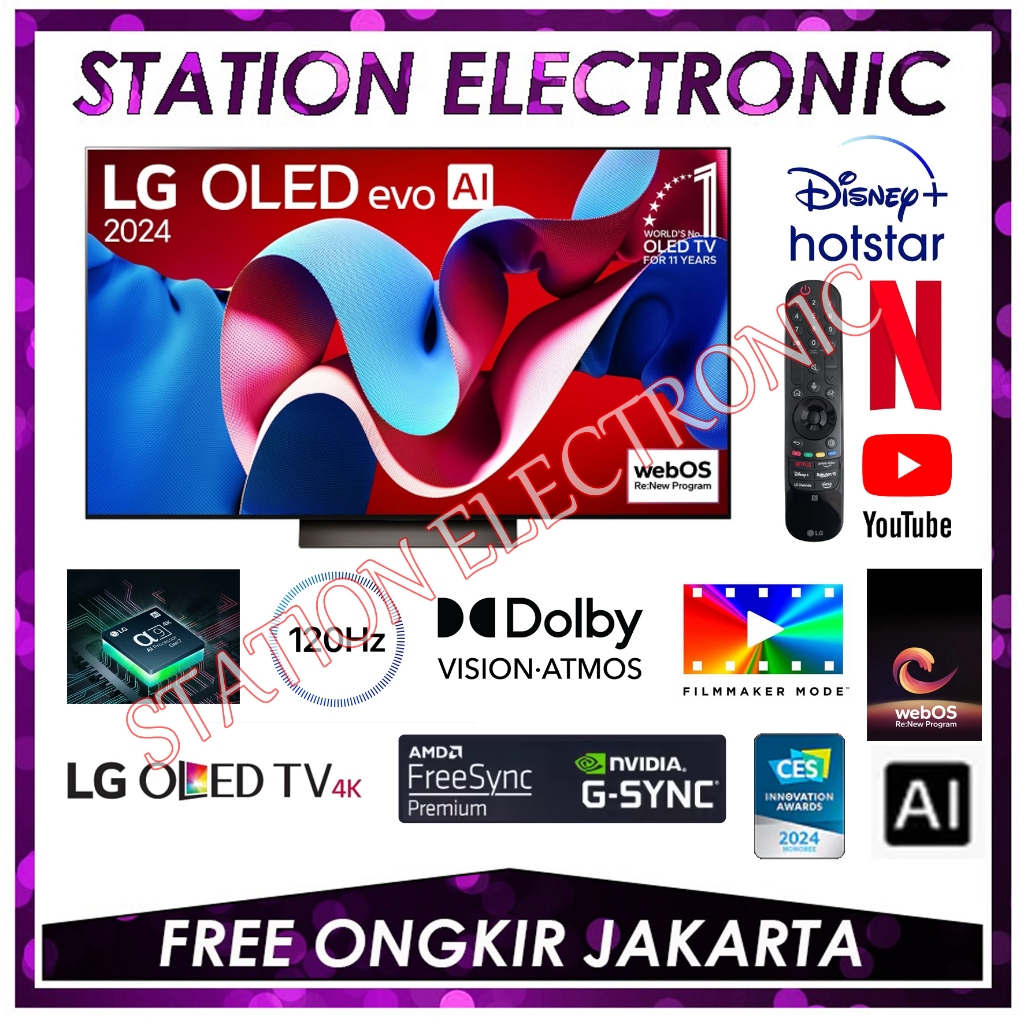 Jual LG OLED65C4 / OLED65C4PSA 4K UHD OLED evo C4 Smart TV 65 Inch 65C4 ...