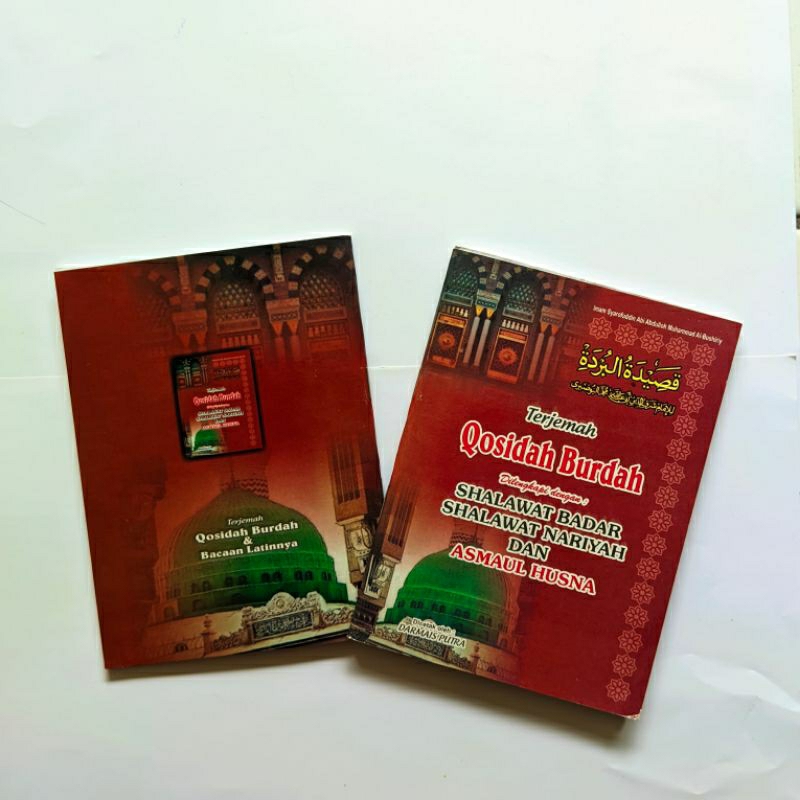 Jual Buku / Kitab Qasidah Burdah Edisi Arab & Terjemahan Ukuran 20x14 ...
