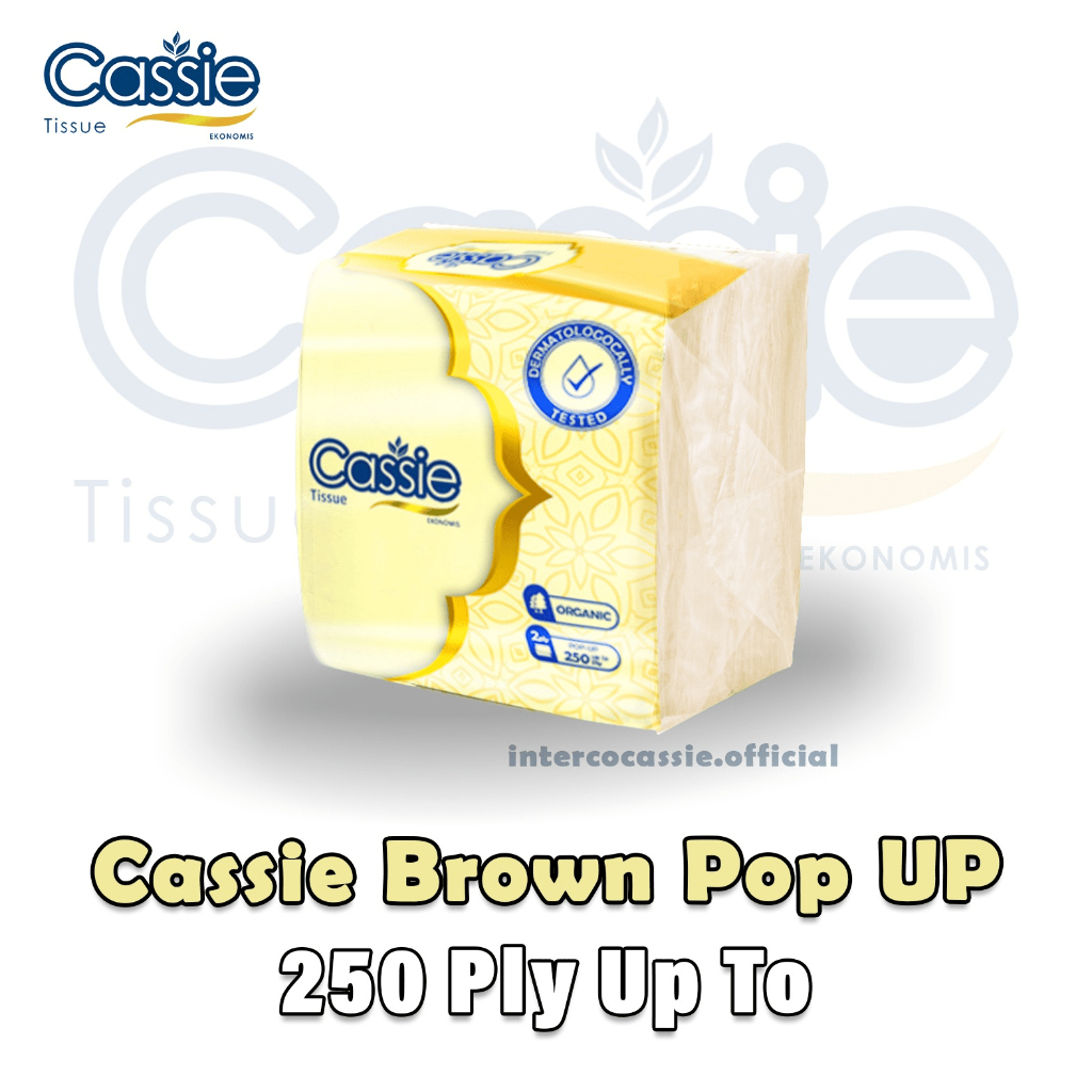 Jual Tissue Cassie Pop Up Brown / cassie pop up organik 250 sheet 2 ply ...