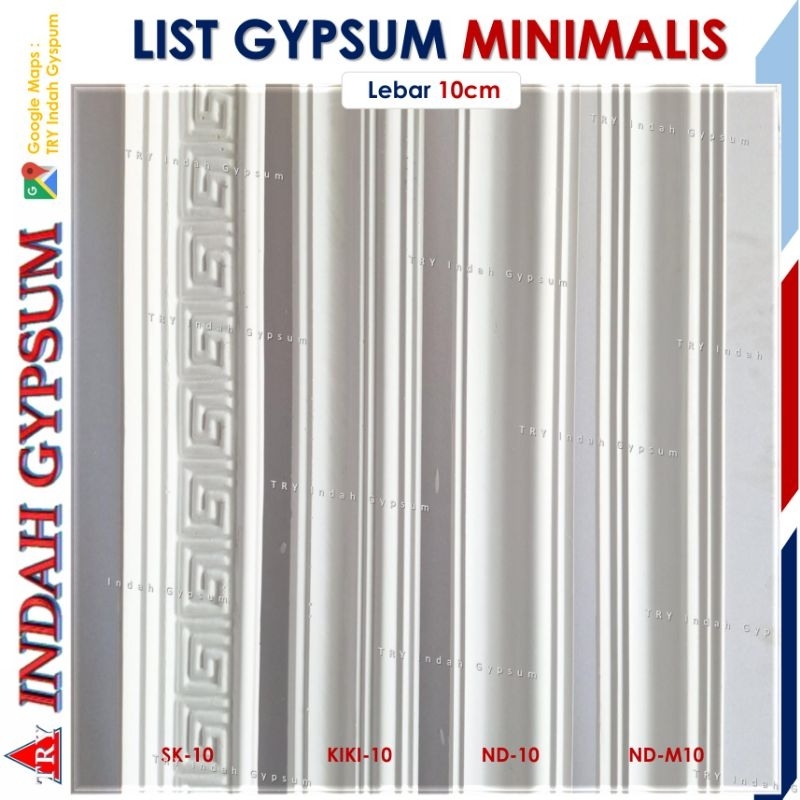 Jual List Gypsum Polos 10cm MINIMALIS - Original TRYINDAH | Shopee Indonesia