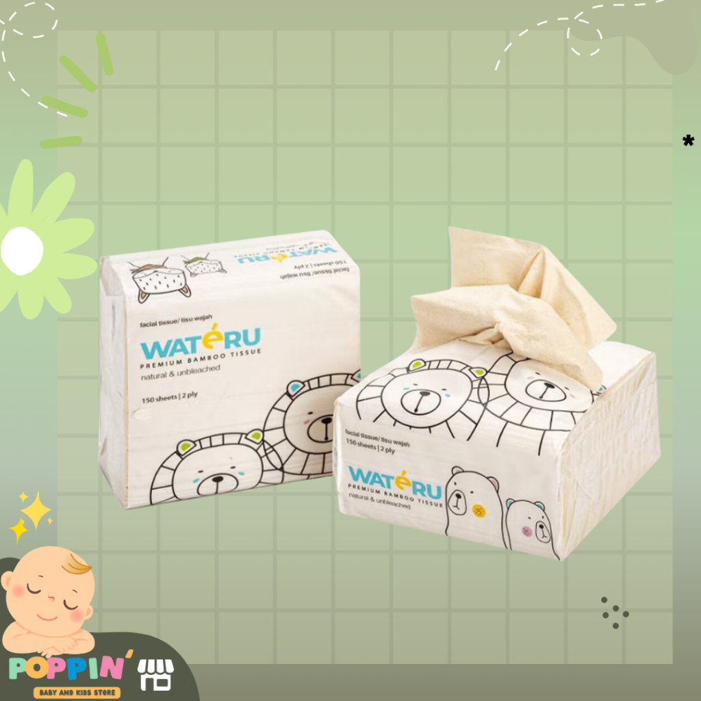 Jual Wateru Pop Up Premium Bamboo Facial Tissue/ Tisu Wajah Bambu (Pop ...