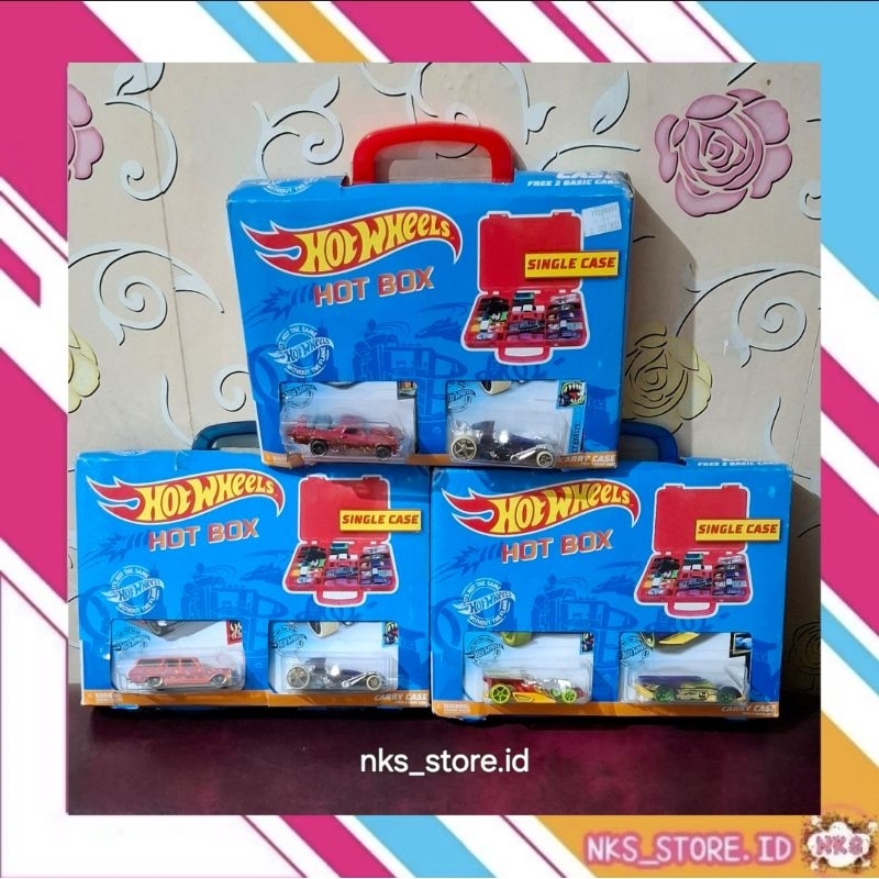 Jual Hot Wheels Hot Box Single Pack Carry Case Free 2 Basic Cars - case ...