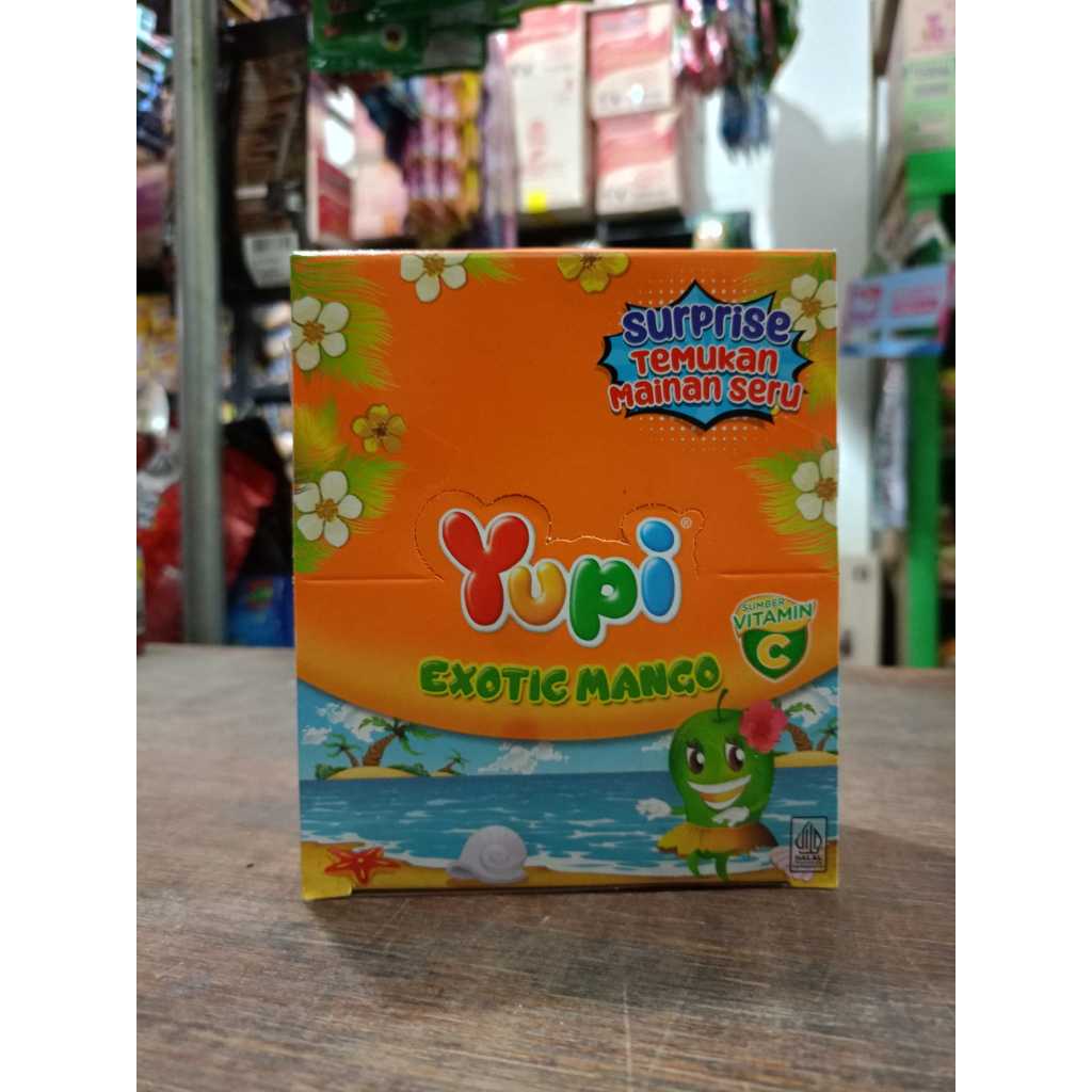 Jual Yupi Permen Jelly (Exotic Mango) Box isi 24 | Shopee Indonesia