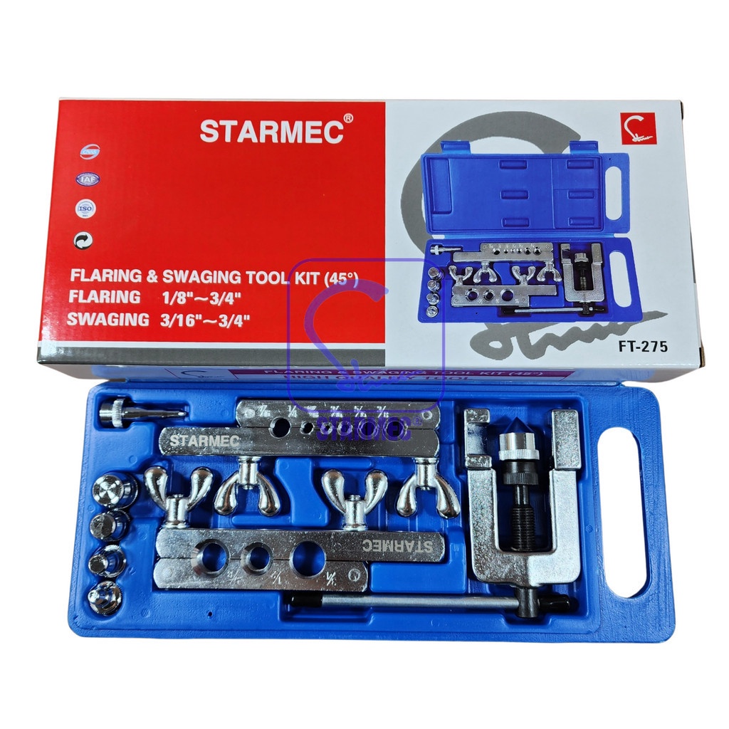 Jual Flaring Tool AC Swaging Tool Pipa AC 275 Set Starmec | Shopee ...