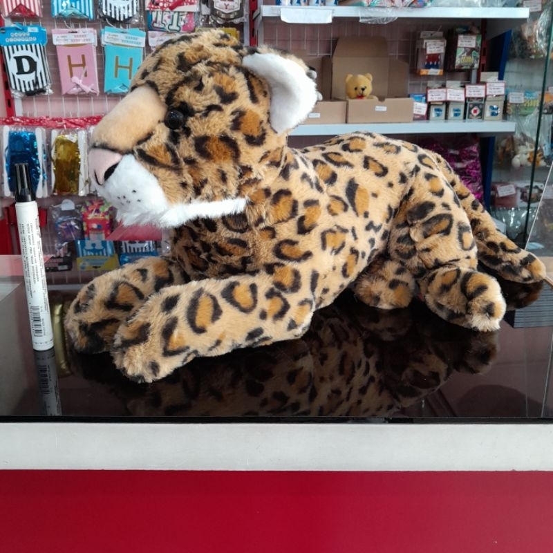 Jual Boneka Harimau Putih Macan Tutul Baring Duduk White Tiger Leopard ...