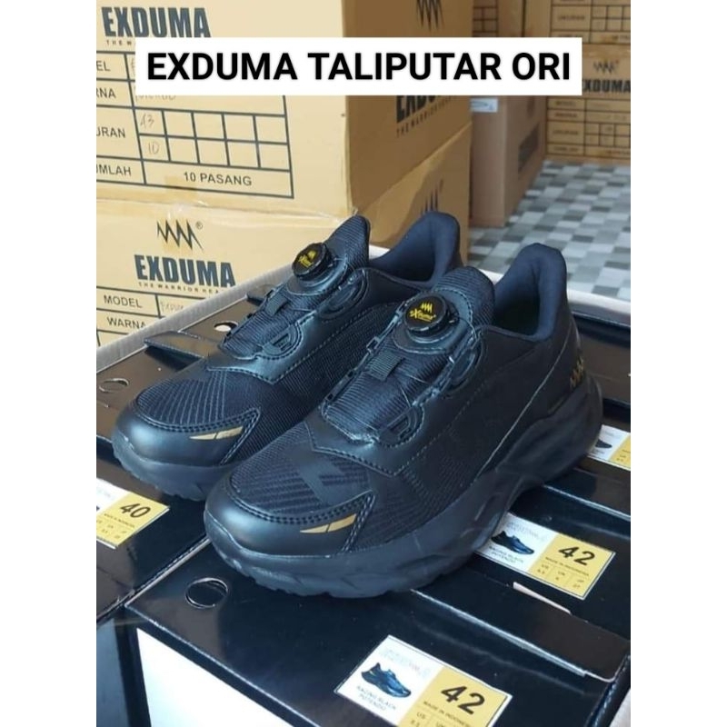 Jual Termurah Sepatu Exduma Sparko Tali Putar/Exduma Super Black ...