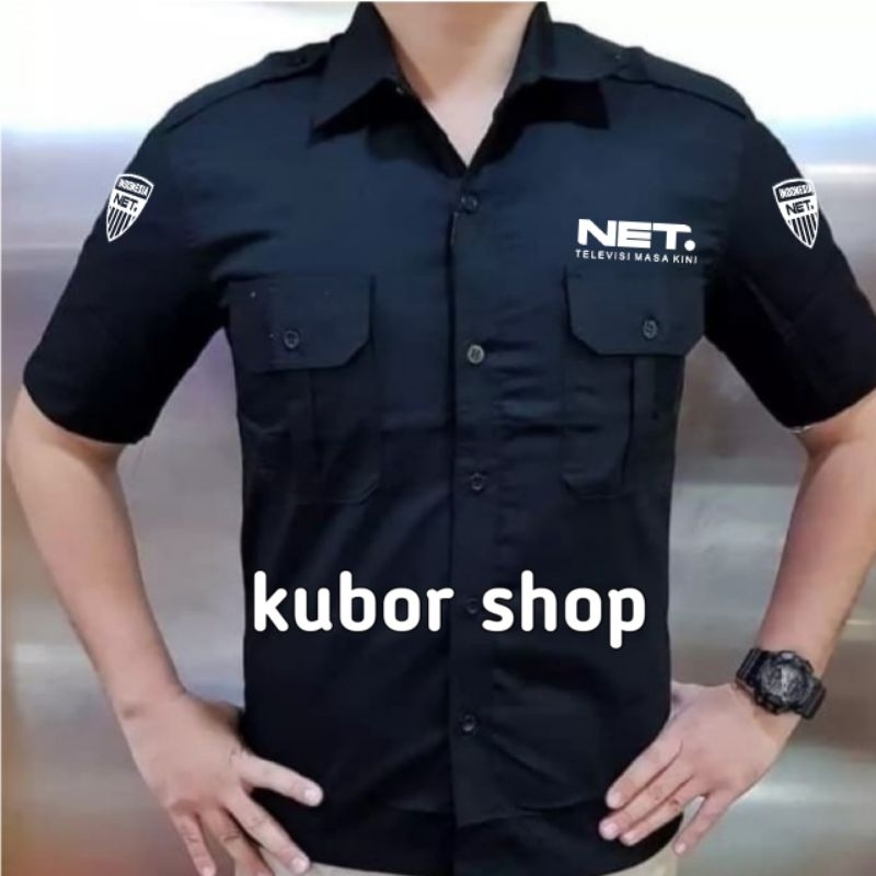 Jual kemeja NET TV baju pdh net tv seragam Net tv baju crew net tvfull ...
