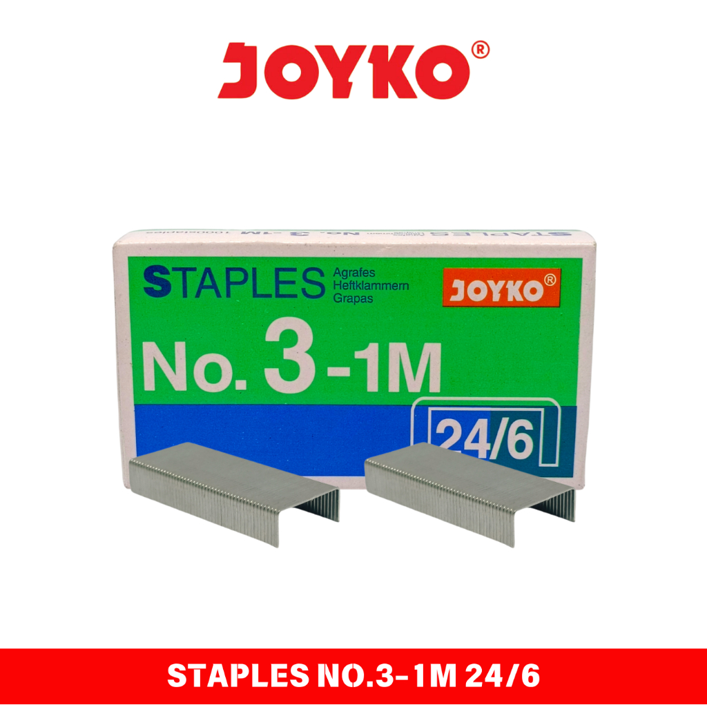 Jual Joyko Staples No 3-1M 24/6 / Isi Ulang Stapler | Shopee Indonesia