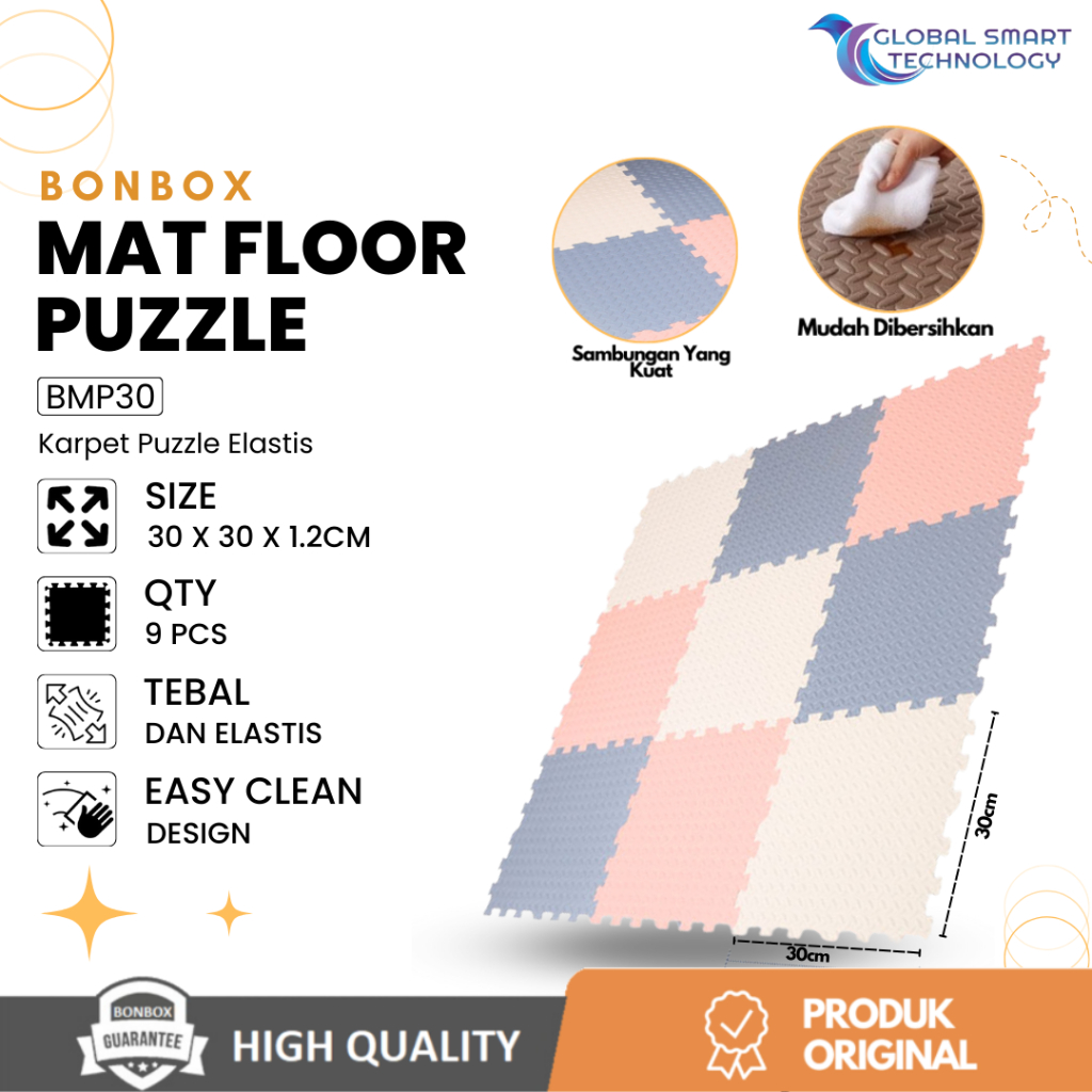 Jual Matras Puzzle Lantai Evafoam Tebal dan Elastis 30x30CM Alas Lantai ...