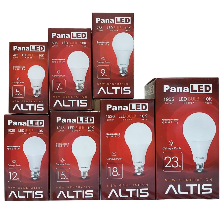 Jual Panaled Altis LED Bulb 5 7 9 12 15 18 23 W LED Lampu LED Murah | Shopee Indonesia