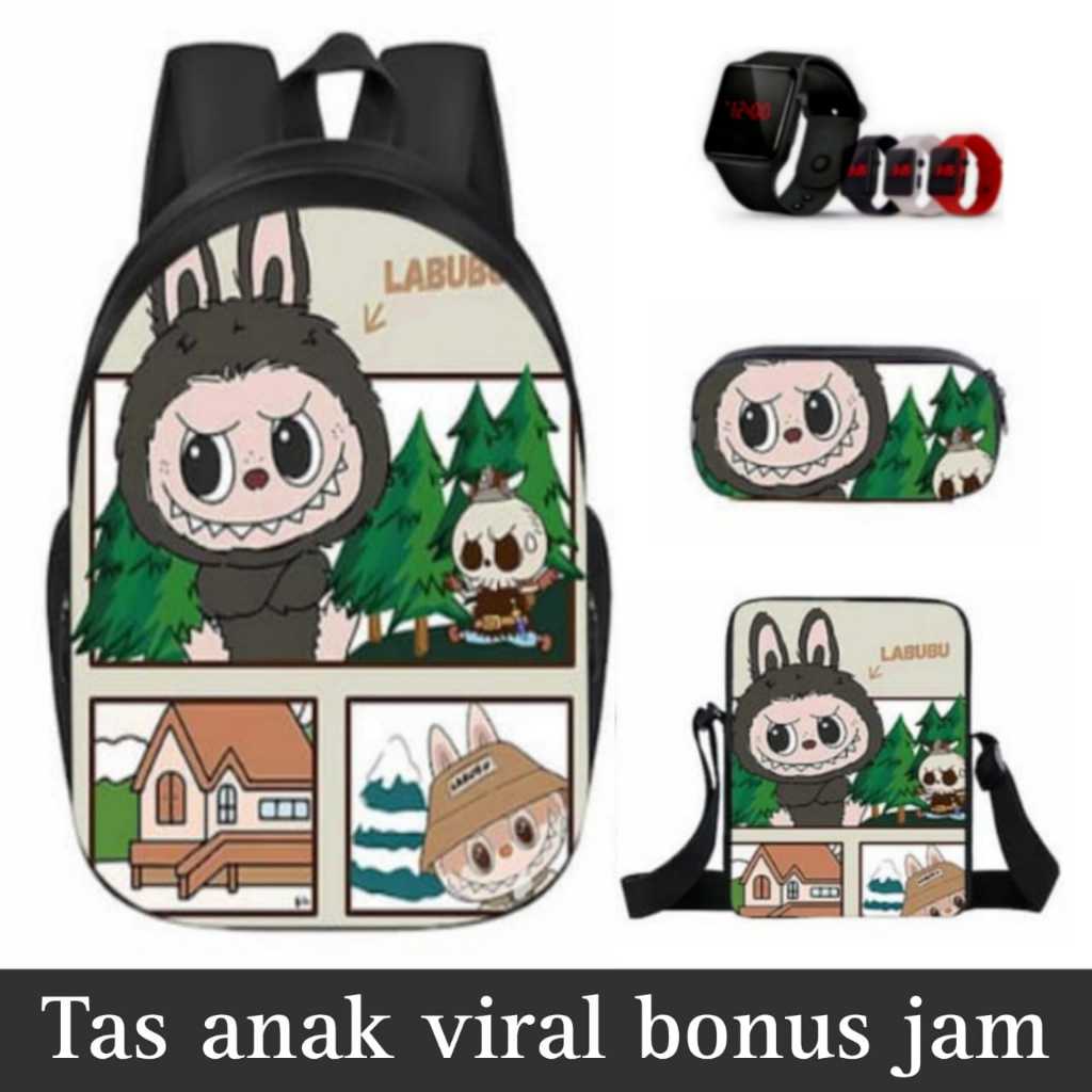 Jual TERBARU TAS LABUBU - tas sekolah TK dan SD anak perempuan - tas ransel anak viral | Shopee ...