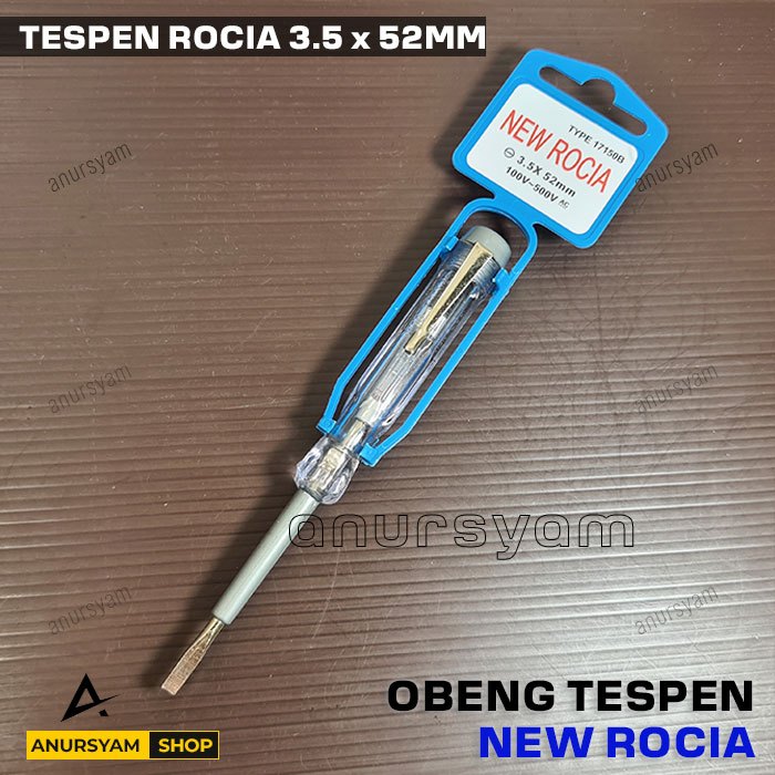 Jual TesPen Listrik ROCIA 17150B / Obeng Tes pen New ROCIA | Shopee ...