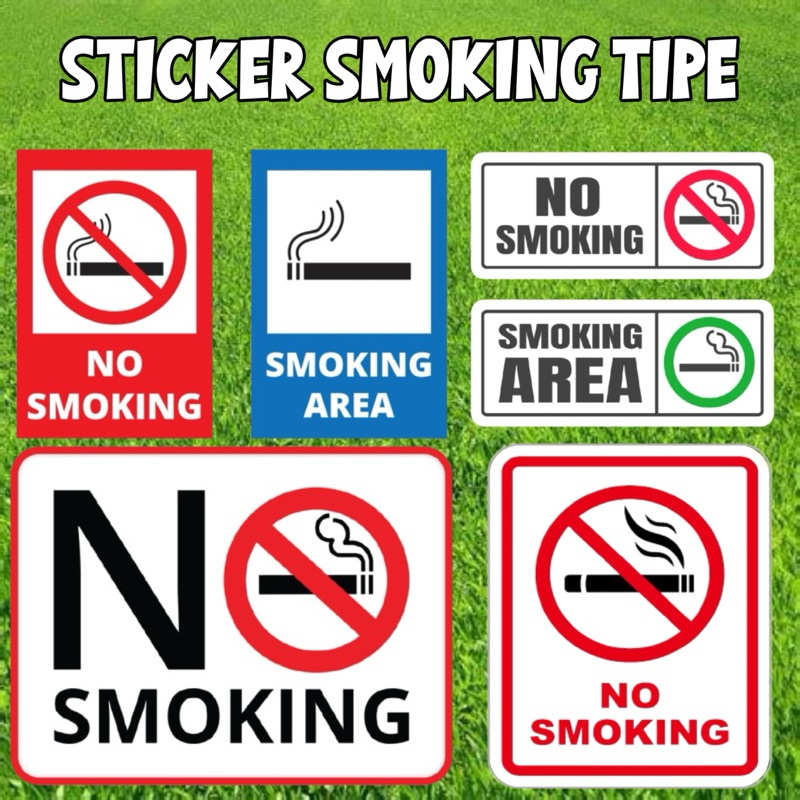 Jual STICKER DILARANG MEROKOK | STICKER AREA MEROKOK | STICKER NO ...