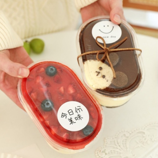 Jual Box Dessert Premium Oval / Cup Mika Pudding Tiramisu Premium ...