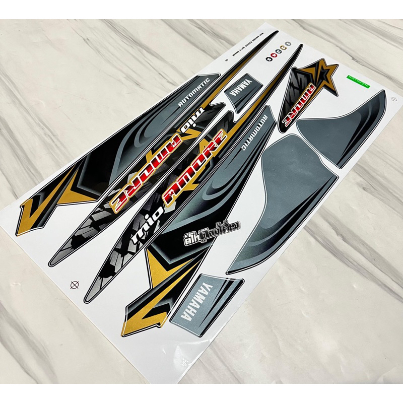 Jual Striping mio amore star hitam bahan kodak paper thailand | Shopee ...