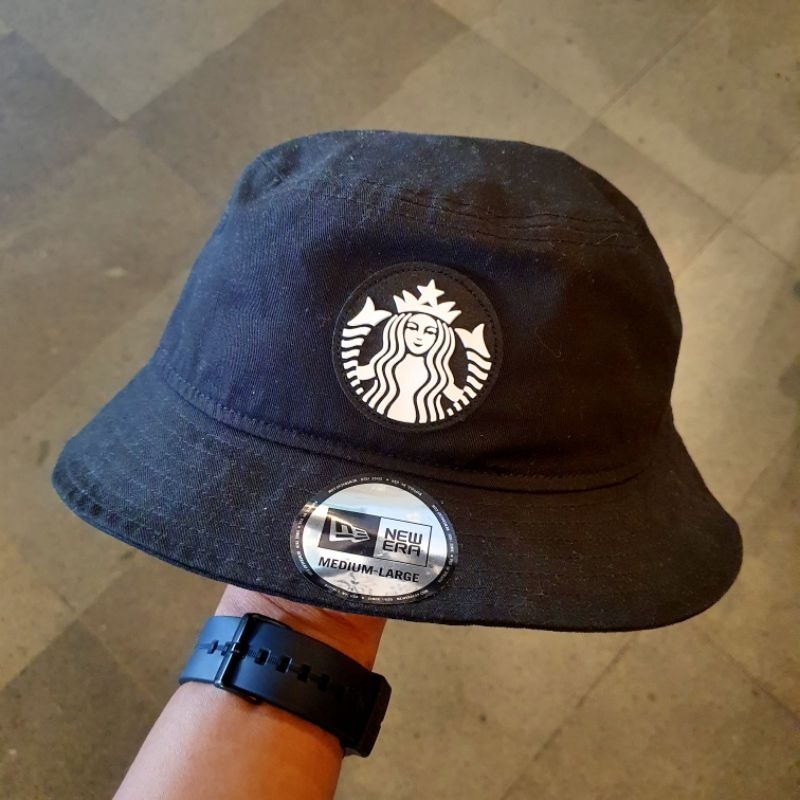 Jual Topi Bucket Hat Starbucks x New Era Cap Limited Edition | Shopee ...