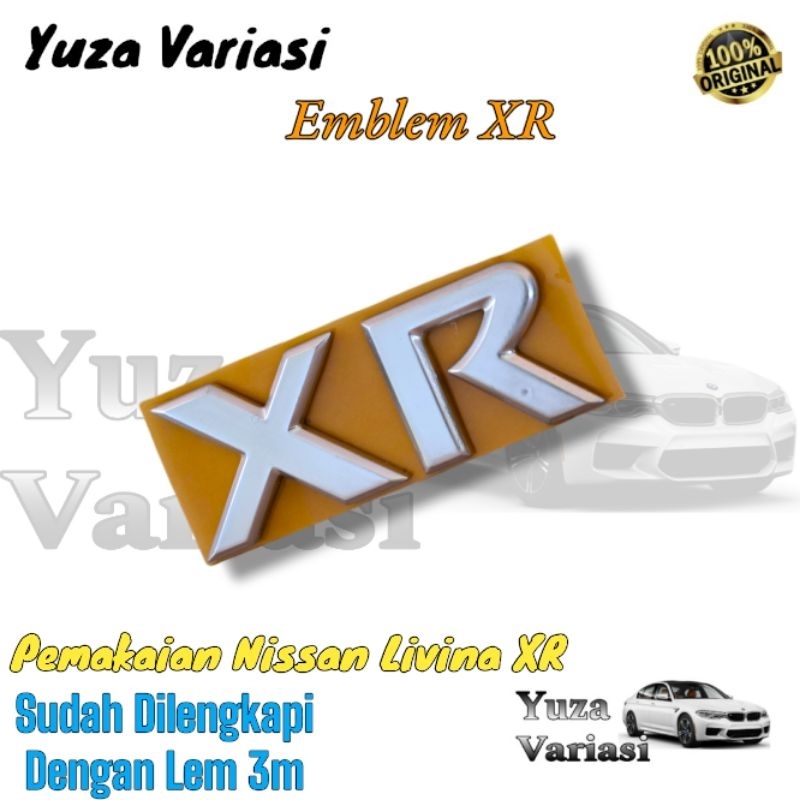 Jual Emblem Tulisan XR Chrome Original Nissa Livina XR // Emblem ...