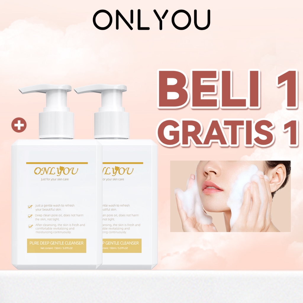 Jual ONLYOU Facial Wash Beli 1 Gratis 1 Amino cleanser Anti Acne ...