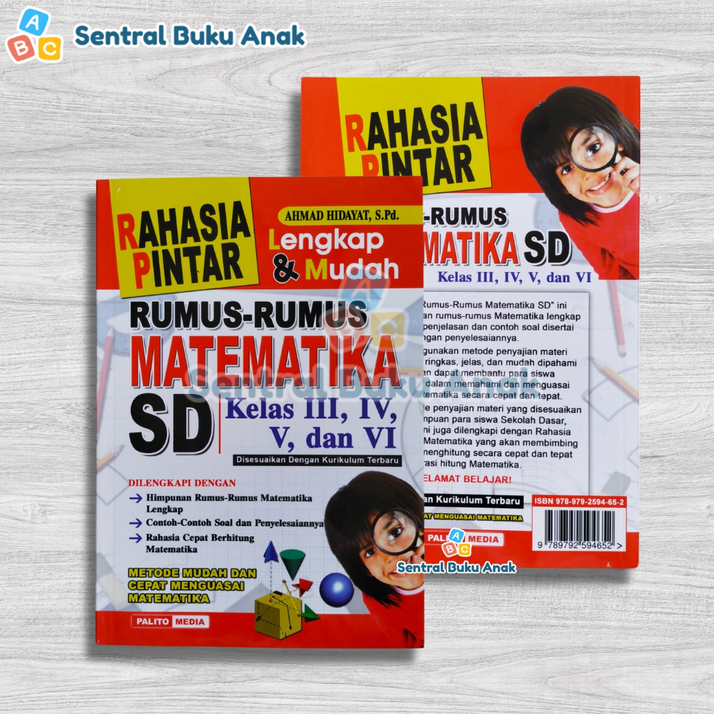 Jual BUKU RAHASIA PINTAR LENGKAP DAN MUDAH: RUMUS-RUMUS MATEMATIKA SD ...