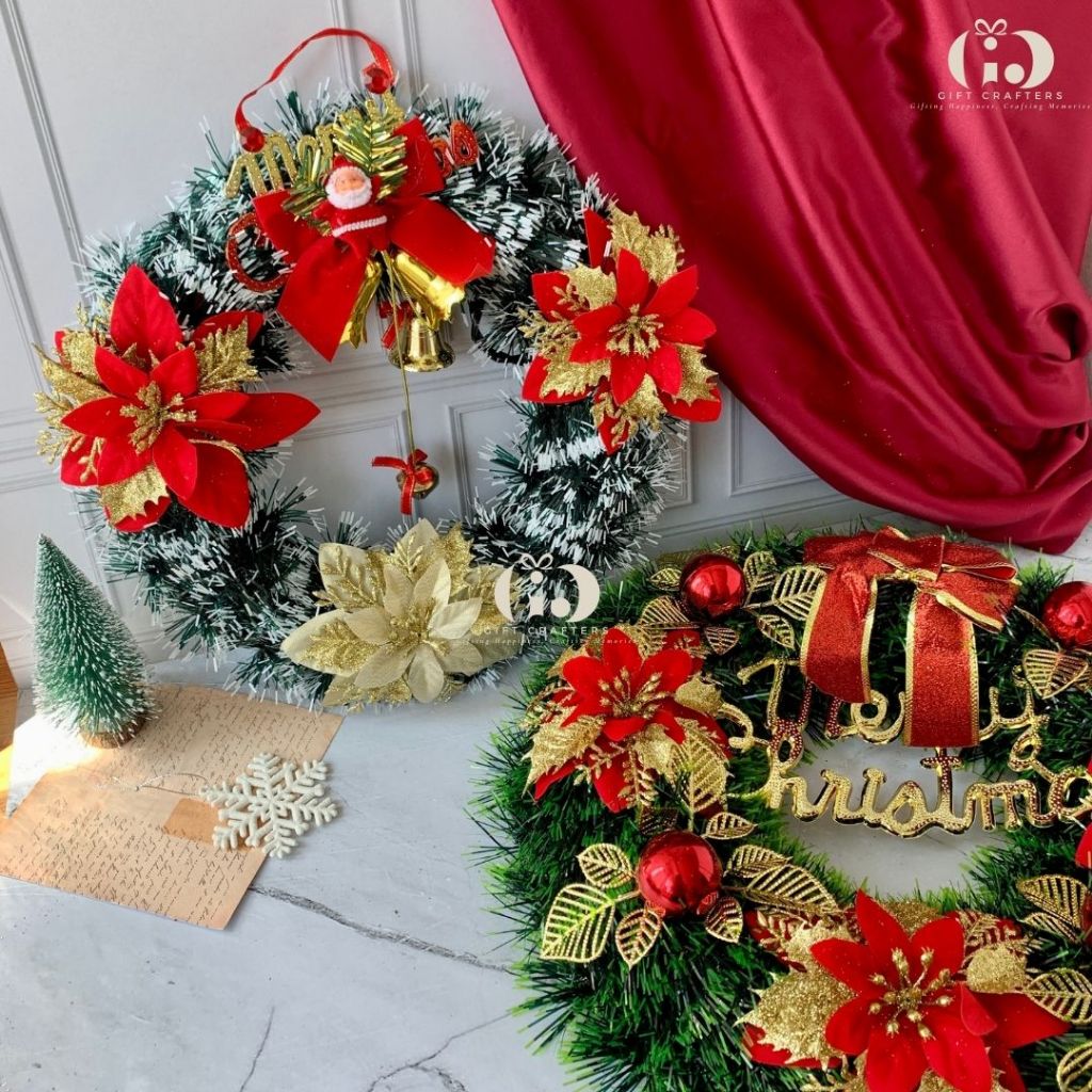 Jual Krans Natal Premium Ukuran 30 & 38 cm / Dekorasi Pintu Natal ...