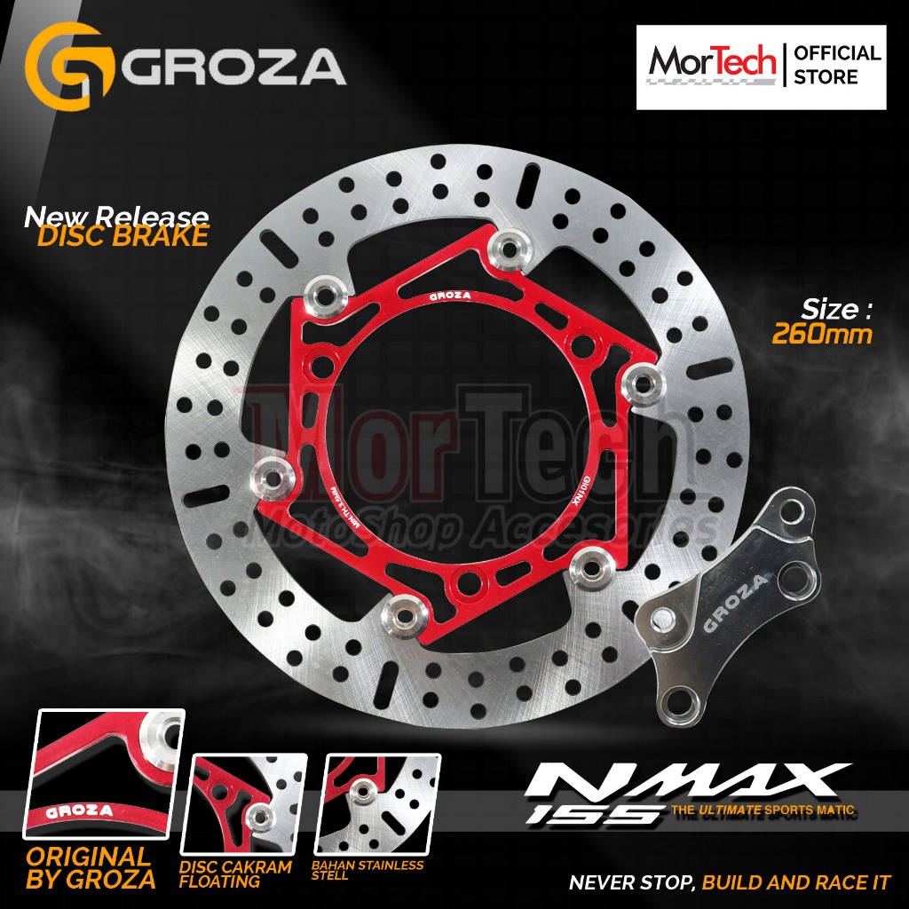 Jual Piringan Rem Cakram Depan Depan Groza FLoating Yamaha Nmax Old 2014-2019 / Nmax New 2020 ...