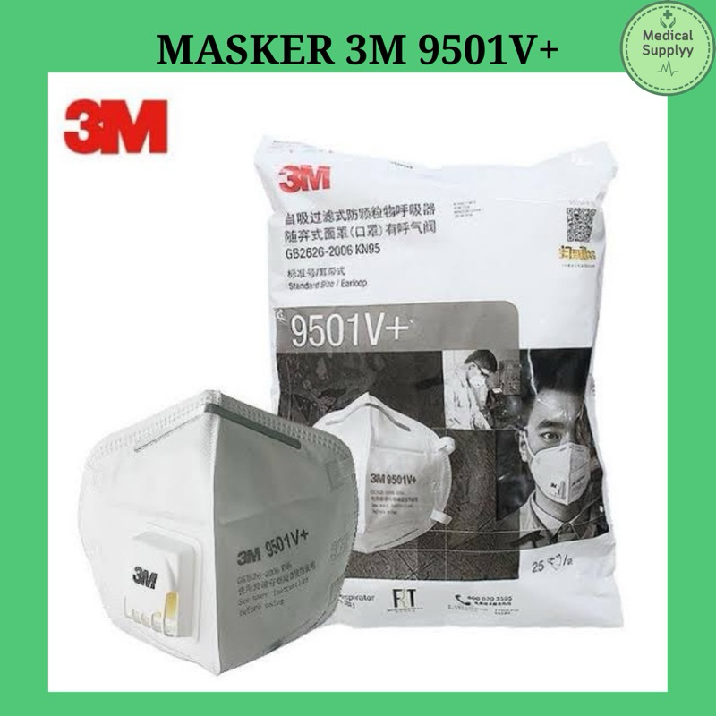 Jual Masker 3M 9501V+ (1 Box isi 25 pcs) | Shopee Indonesia