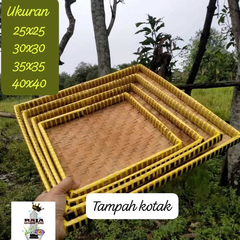 Jual TAMPAH BAMBU KOTAK / NAMPAN KOTAK BAMBU / NYIRU TUMPENG NAMPAH ...
