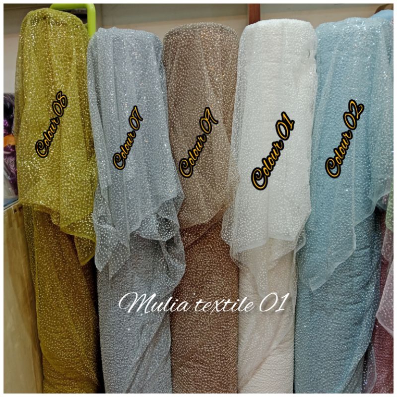 Jual kain/bahan tile squin gliter/kain tile Celine | Shopee Indonesia