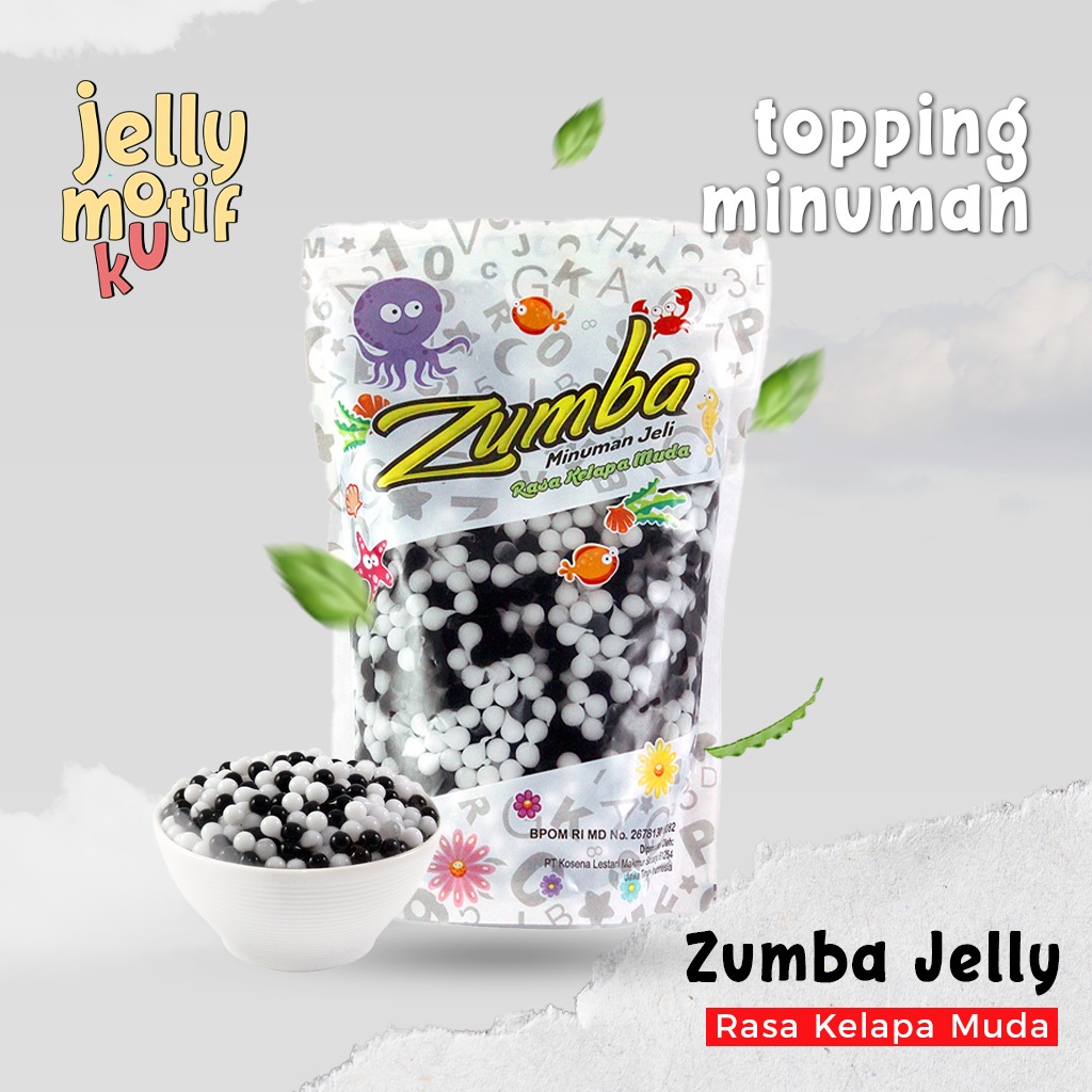 Jual Topping Minuman Jelly Motif Mutiara Hitam Putih Dadu Hitam Putih ...