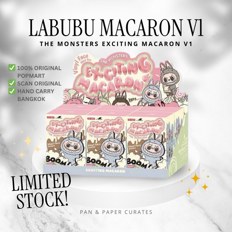 Jual LABUBU MACARON V1 READY STOCK SIAP KIRIM | LABUBU READY STOCK ...