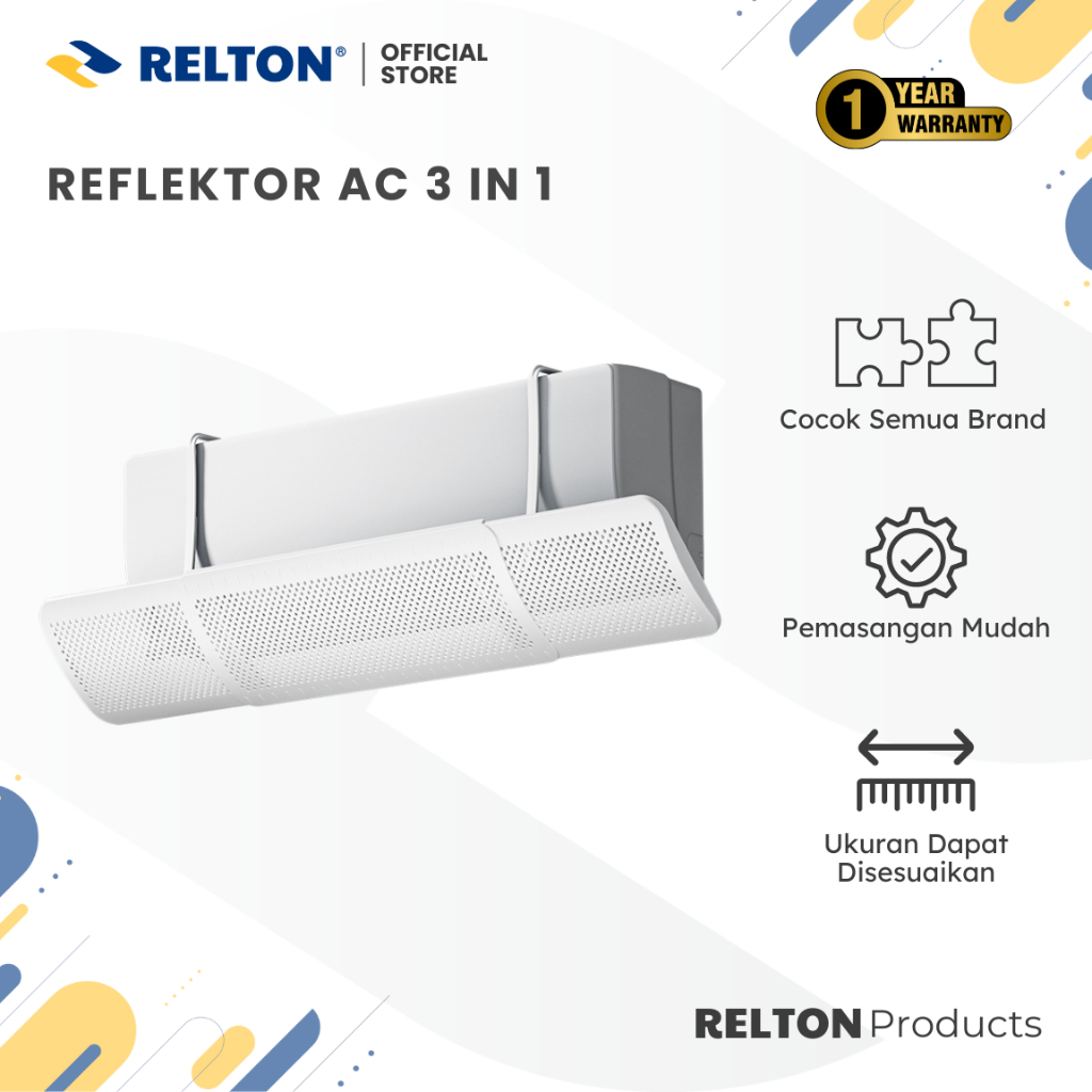 Jual Cover AC RELTON Penghalang Angin AC / Reflektor AC / Talang AC 3 ...
