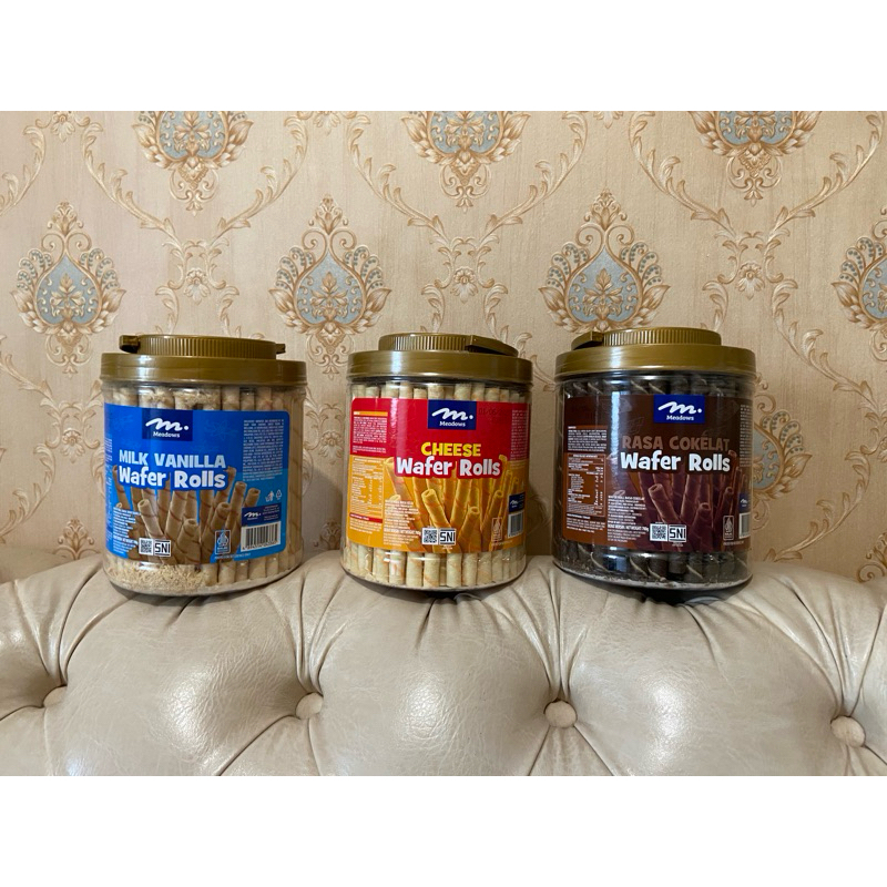 Jual wafer rolls Meadows (wafer rolls ikea) | Shopee Indonesia