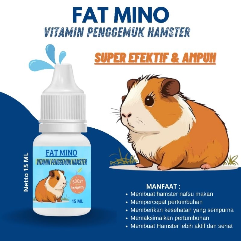 Jual BASIC FEED FAT MINO 15ml vitamin gemuk hamster | vitamin mineral ...