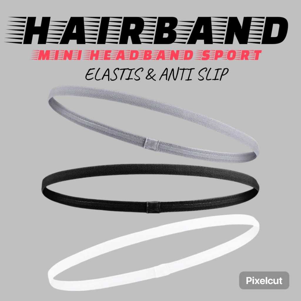 Jual Mini HairBand Bando Sport /Ikat Kepala Yoga Bando Mini Ikat Rambut ...