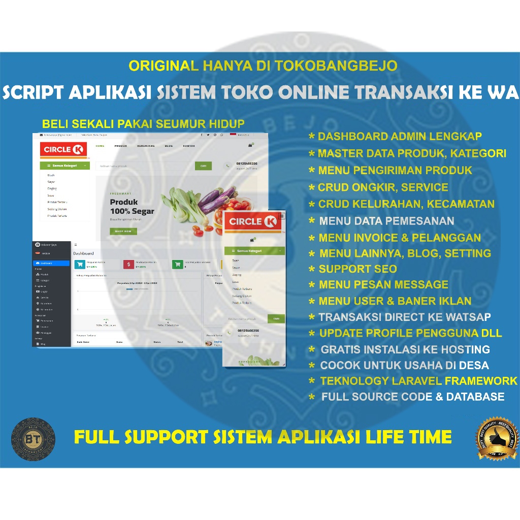 Jual APLIKASI WEB SOURCE CODE TOKO ONLINE LARAVEL TRANSAKSI LANGSUNG KE WATSAP LENGKAP SIAP ...
