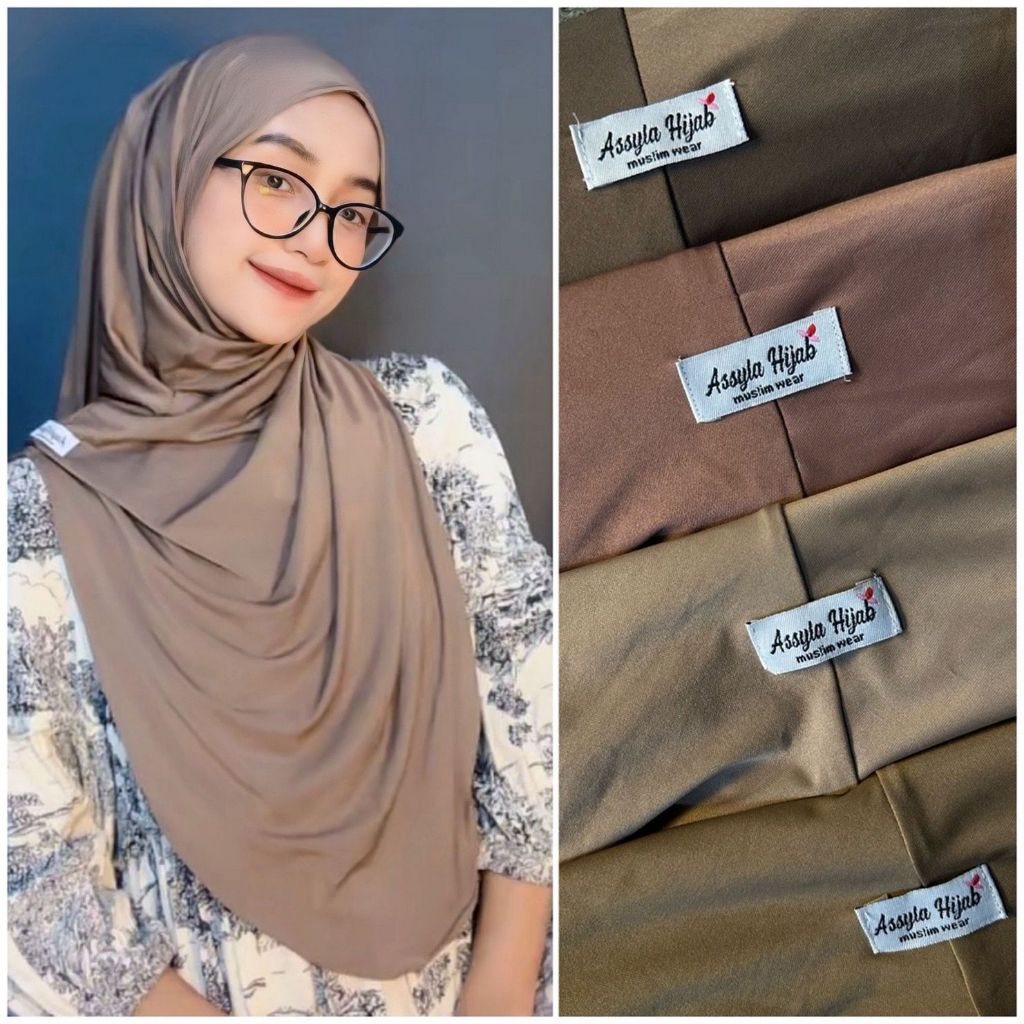 Jual Assyla Hijab / Hijab Instan Malay Jisoo Non pet Size L / Hijab Non Pet Syar'i Kerudung ...