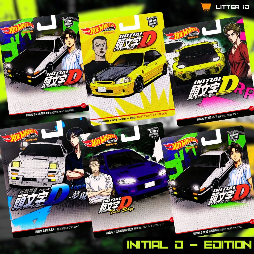 Jual Custom Card Hotwheels Premium Initial - D Limited Edition | Shopee ...
