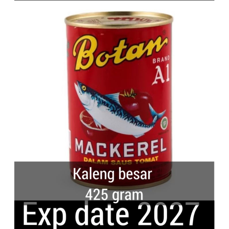 Jual 425 gram botan ikan makarel dalam saus tomat kaleng / ak hu A ...