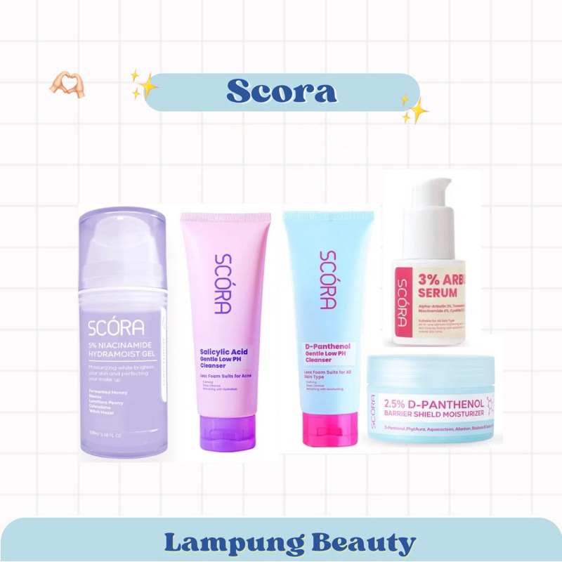 Jual Scora Moisturizer Facial wash serum 3% arbutin Salicylic acid ...