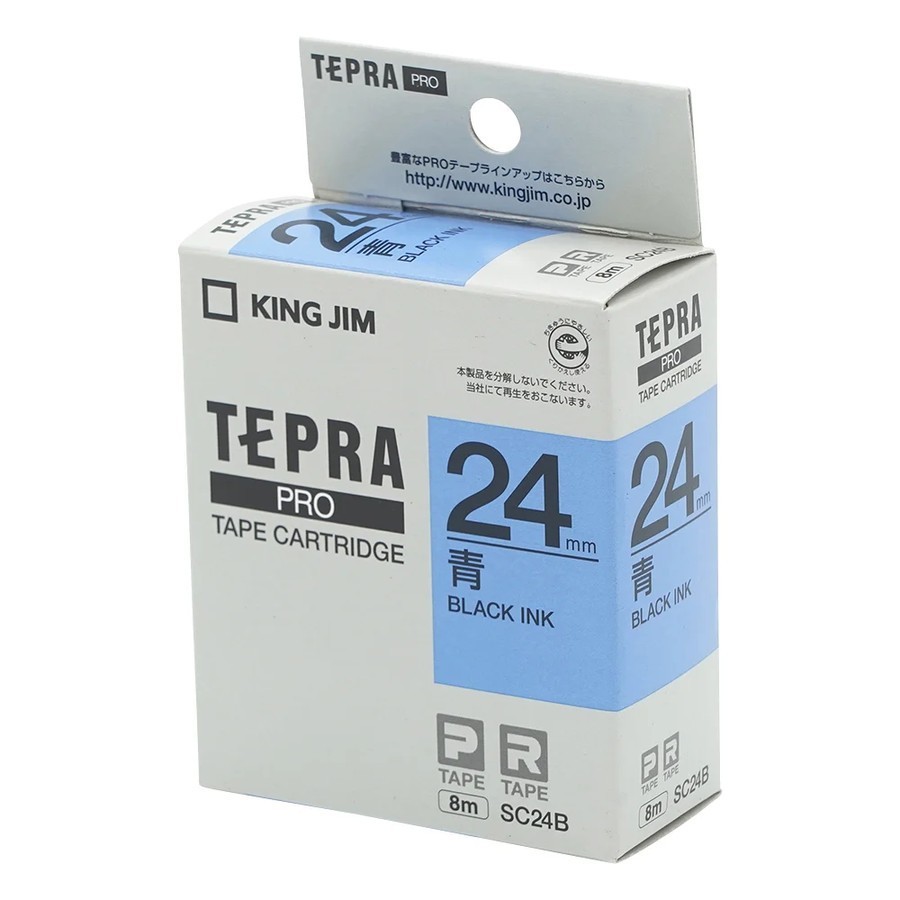 Jual King Jim SC24B Tepra PRO Label Printer Tape Cartridge 24mm, Blue ...