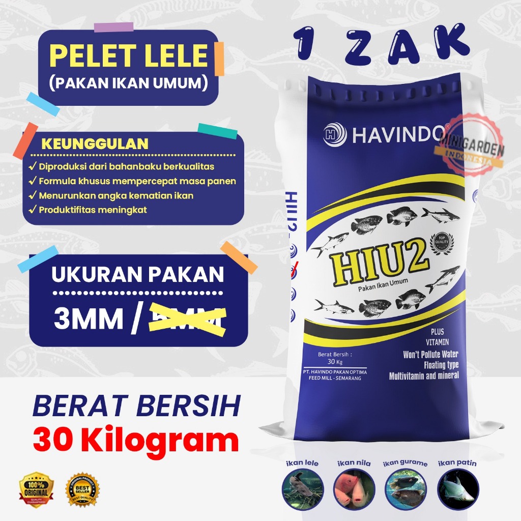 Jual PELET IKAN LELE ZAK 30KG pakan ikan air tawar gurami nila pelet ...