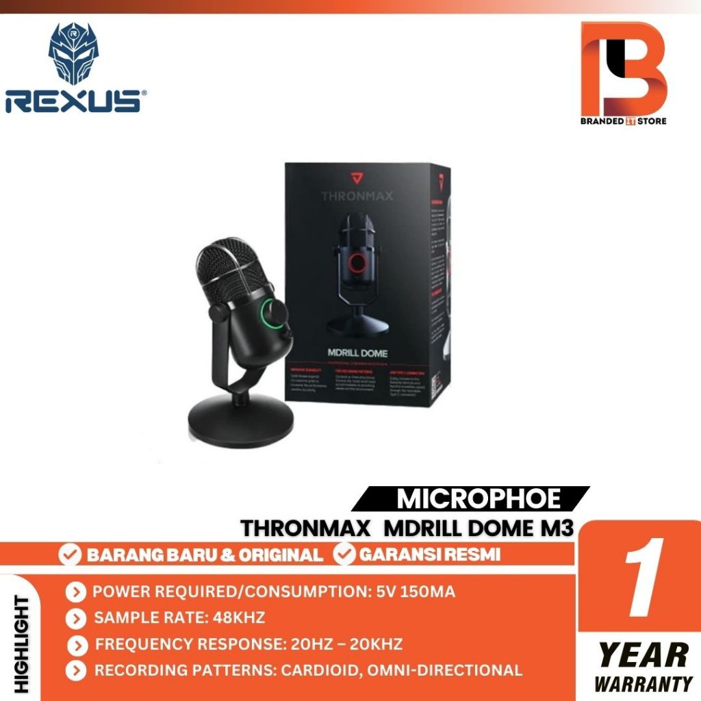 Jual Thronmax Microphone Mdrill Dome M3 USB ORIGINAL | Shopee Indonesia