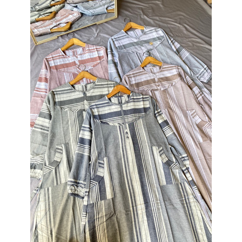 Jual GAMIS KATUN HARUKA MOTIF SALUR LAIRA DRESS/COD/GAMIS KATUN TRISET WANITA TERBARU | Shopee ...
