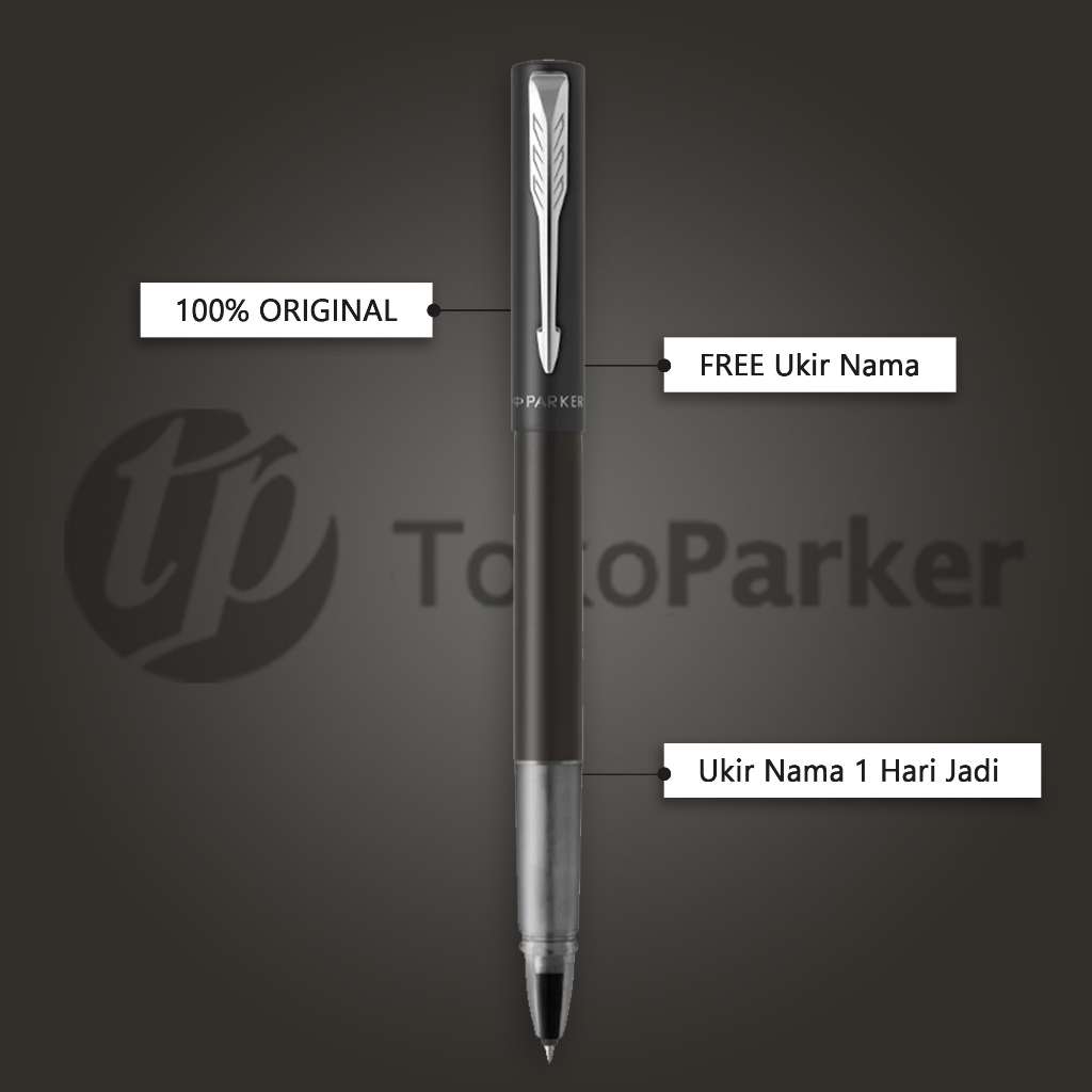 Jual Pulpen Parker Vector Black Rollerball | Shopee Indonesia