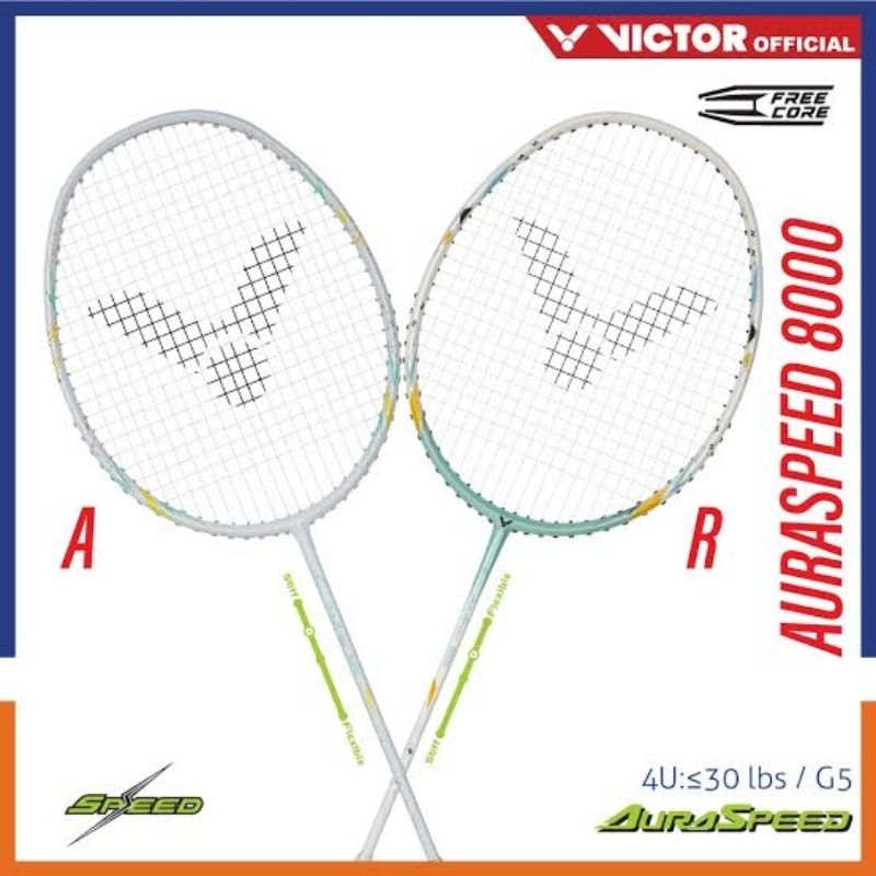 Jual RAKET BADMINTON VICTOR AURASPEED 8000 / ARS 8000 Original | Shopee ...